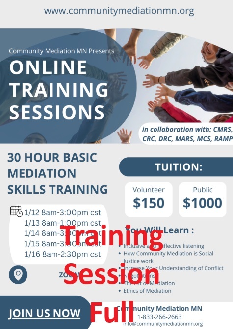 Civil Mediation Training - Community Mediation Minnesota